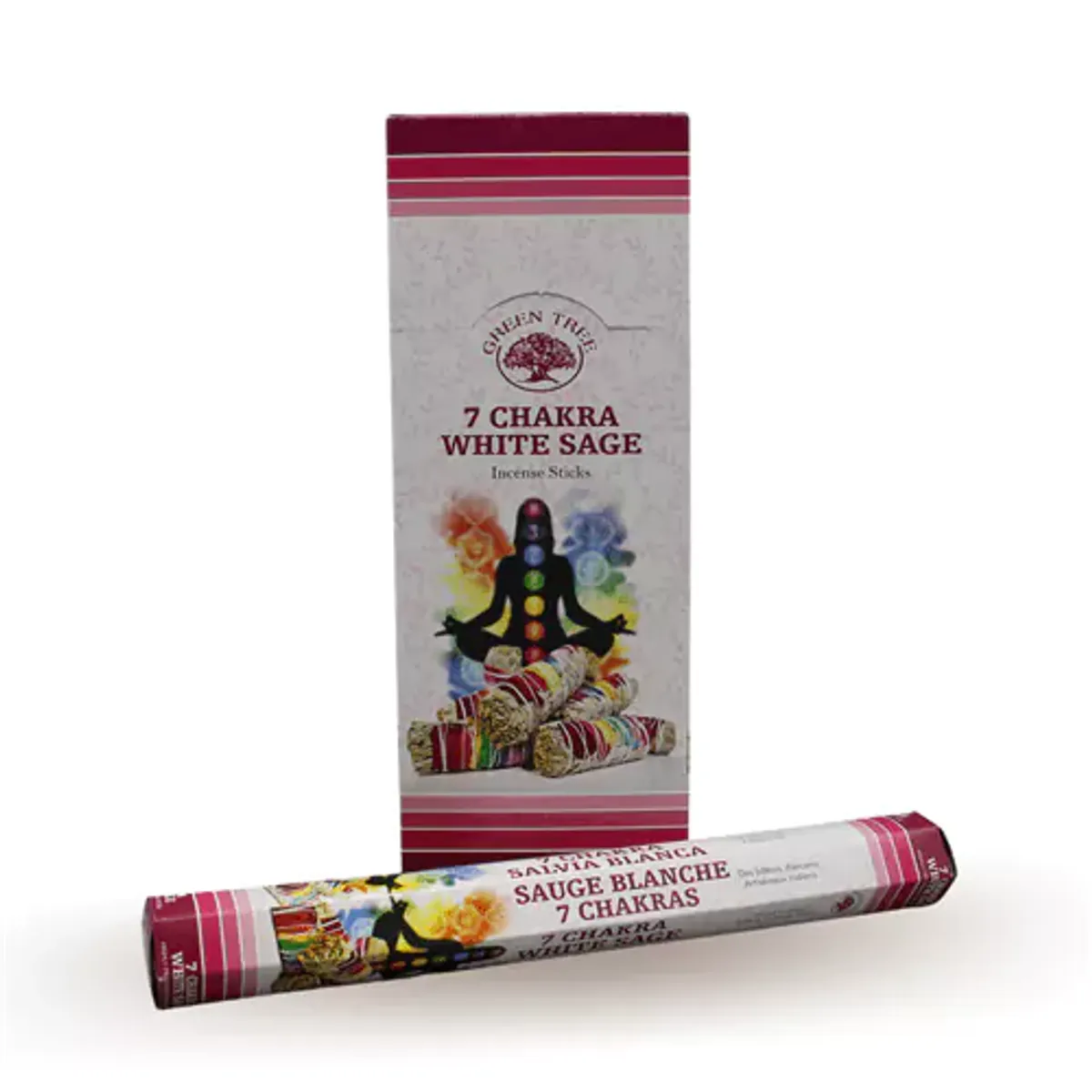 Green Tree 7 Chakra Røkelse Pinner - Mystica